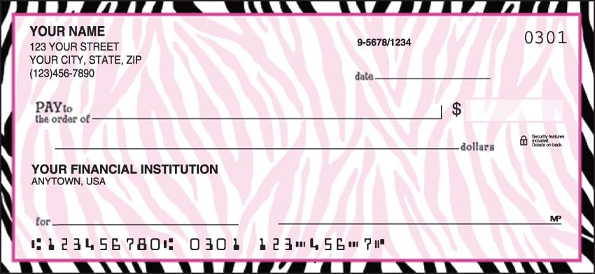 Zebra Print Checks - Order Discounted Personal Checks Online