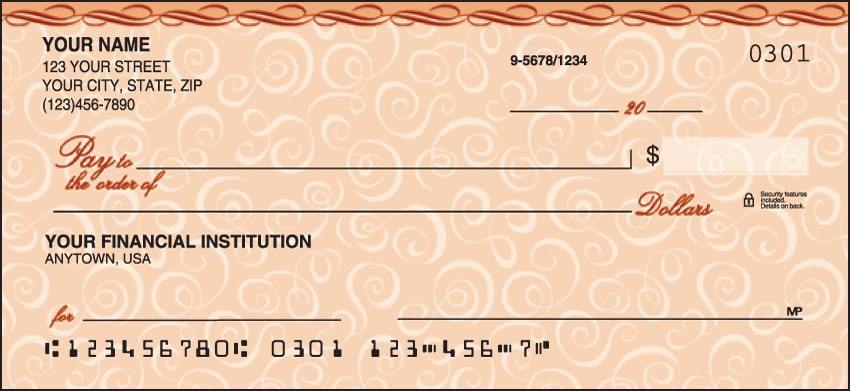 Order a Box of Swirl-Patterned Checks Online