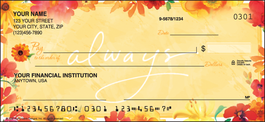 Beautiful Personal Check Designs for Women and Families